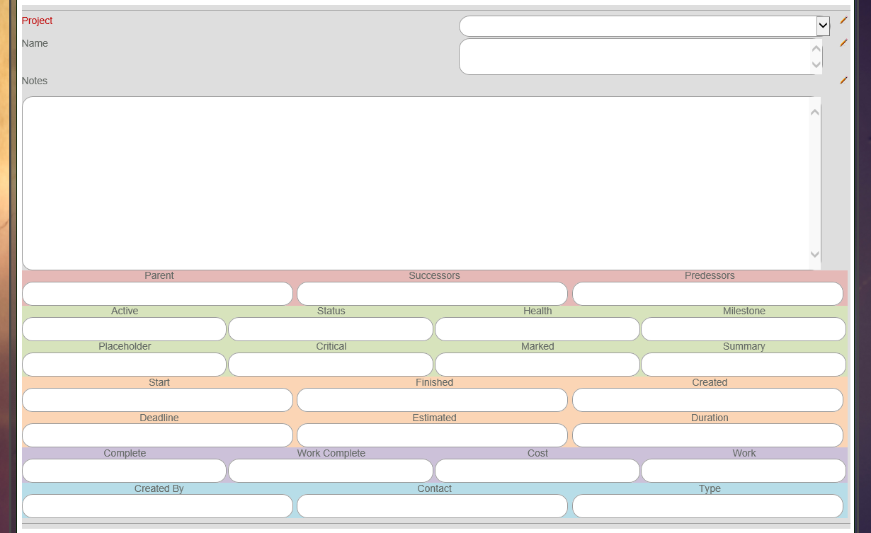 Form Project Header - All n One's bxp software Wixi